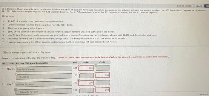 Solved PRINTER VERSION CRAB Logan Krause started her own | Chegg.com