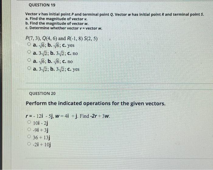 Solved Write Parametric Equations For The Given Curve For