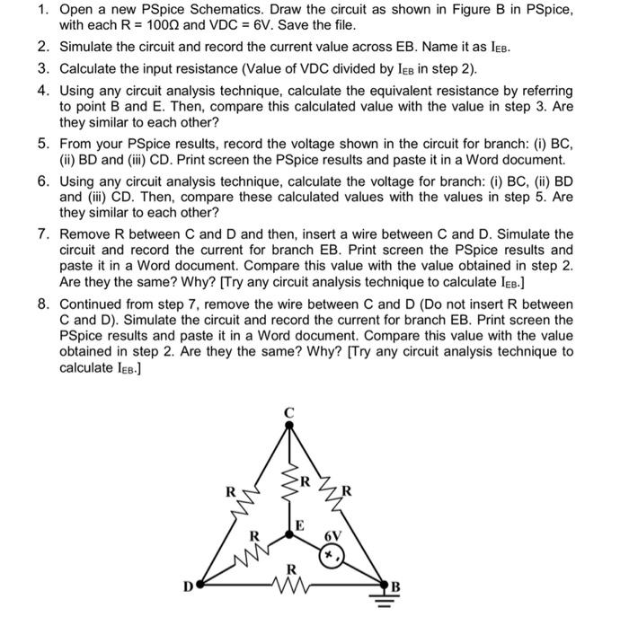 Solved 1. Open a new PSpice Schematics. Draw the circuit as | Chegg.com