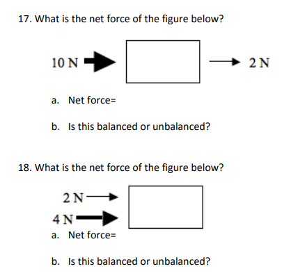 Solved 14. What is the net force of the figure below? 5N 2N- | Chegg.com
