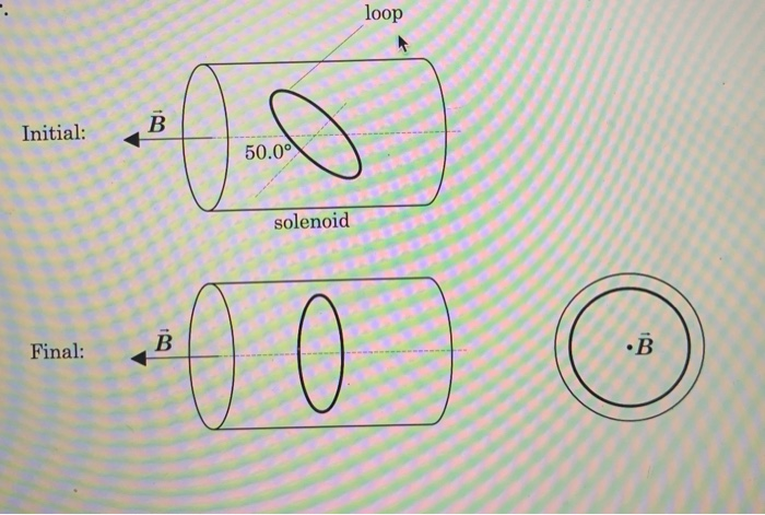 Solved Circular loop diameter = 6cm placed inside a solenoid | Chegg.com