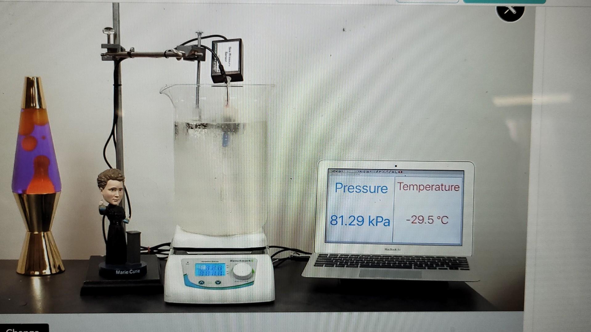 Solved Vressure vs Temperature for Gases Let's start by | Chegg.com
