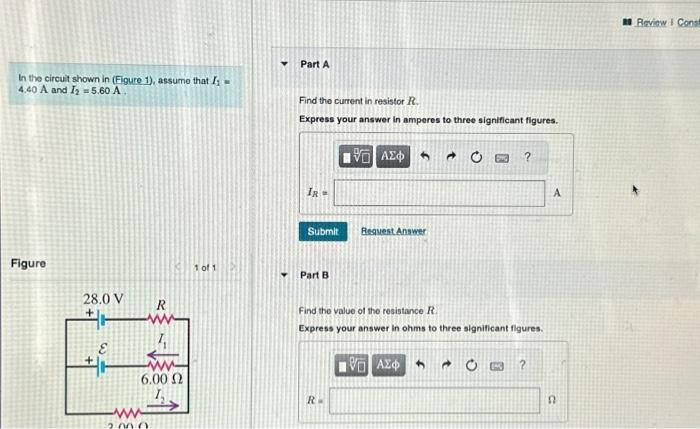 Solved In the circult shown in (Figure 1), assume that I1= | Chegg.com