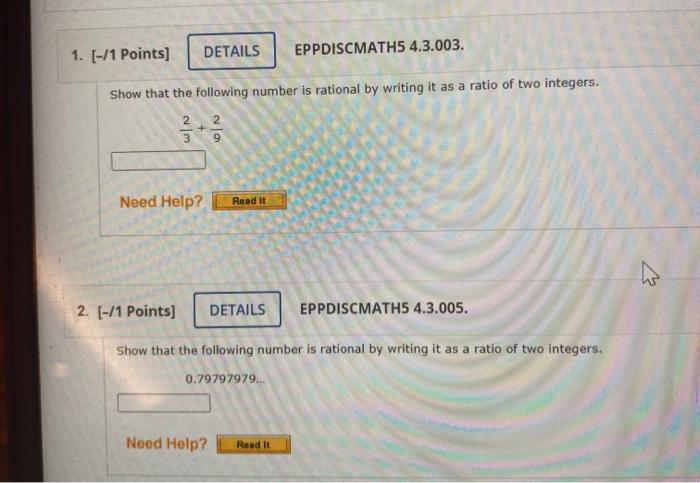 Solved 1. [-/1 Points] DETAILS EPPDISCMATH5 4.3.003. Show | Chegg.com