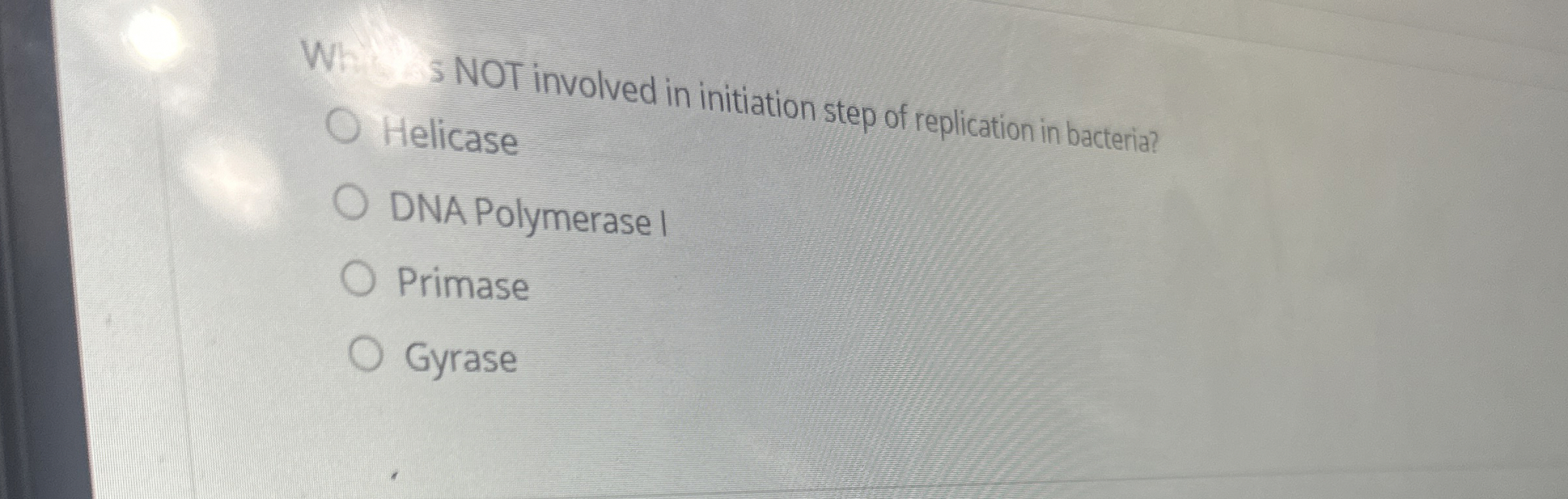 Solved Wh SOT involved in initiation step of replication in | Chegg.com
