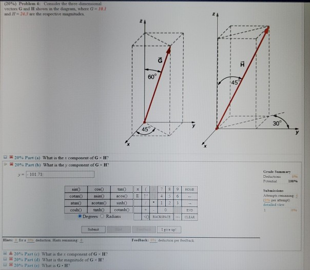 Solved (209) Problem 4: Consider the three-dimensional | Chegg.com