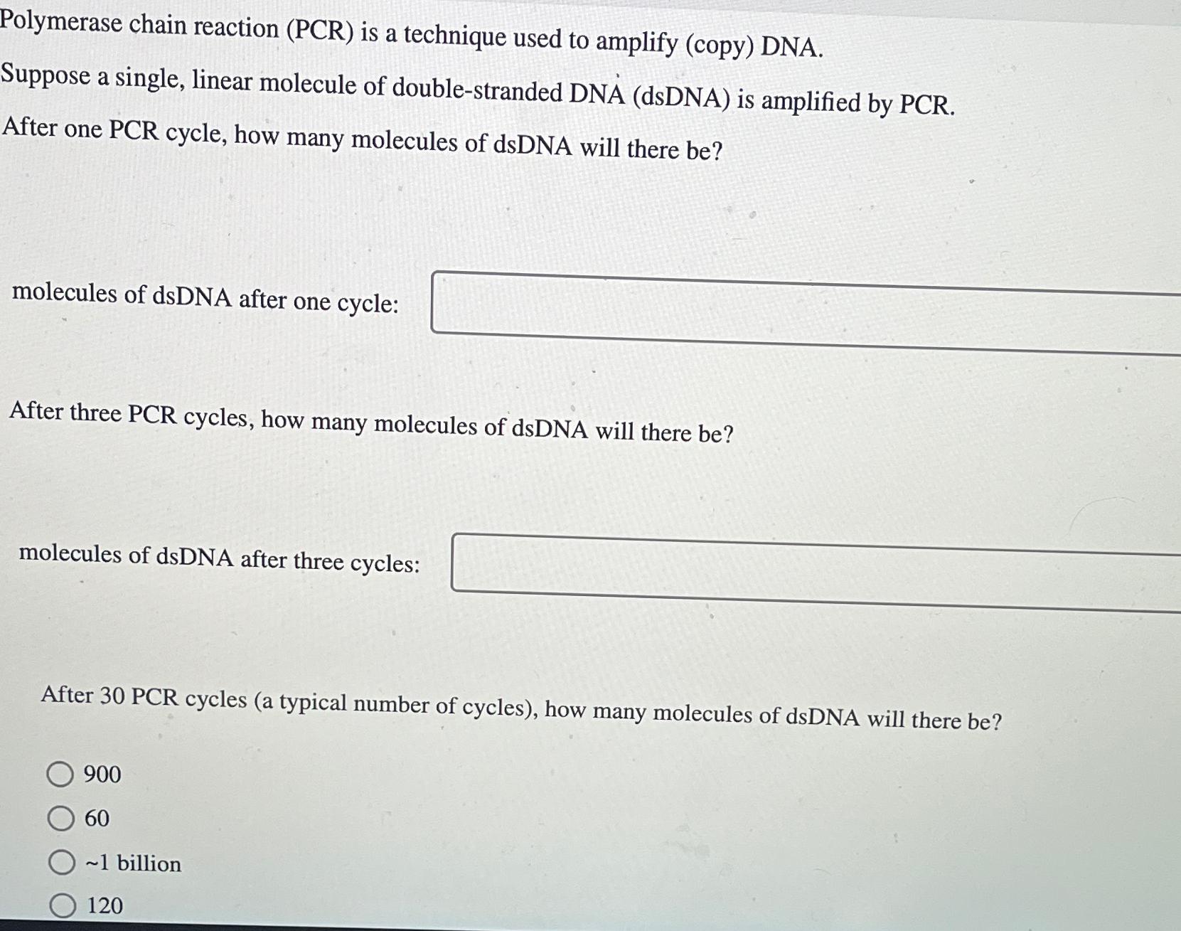 Solved Polymerase chain reaction (PCR) ﻿is a technique used | Chegg.com