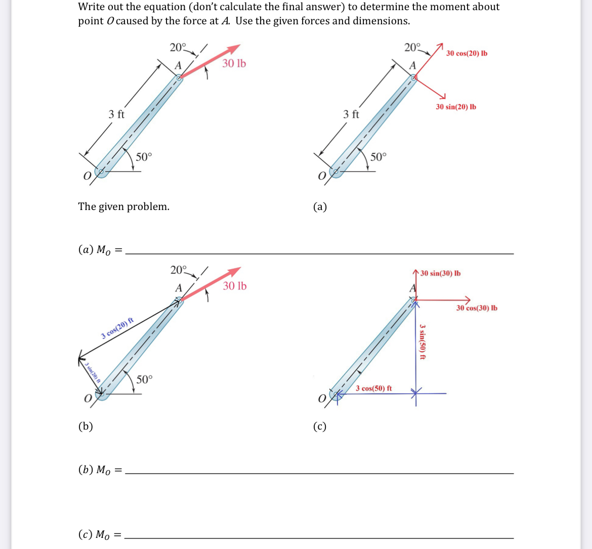 Solved Write out the equation (don't calculate the final | Chegg.com