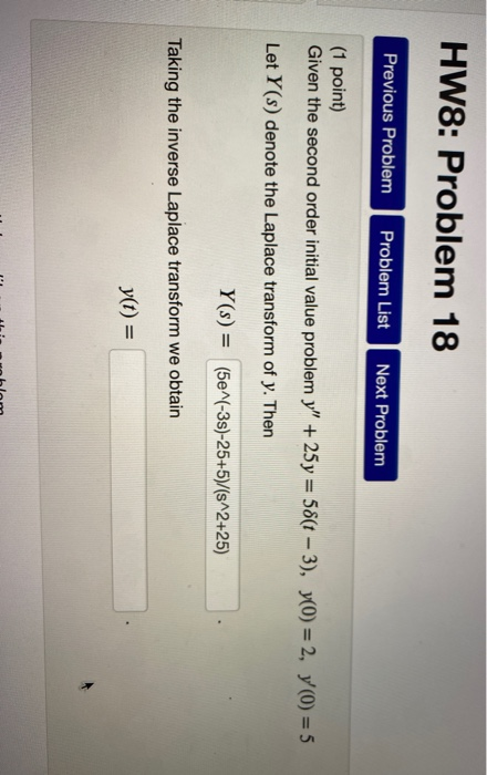 Solved HW8: Problem 18 Previous Problem Problem List Next | Chegg.com