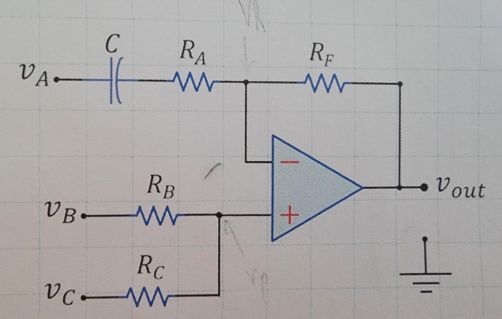Solved Find an equation to express v0 in terms of vA,vB, and | Chegg.com