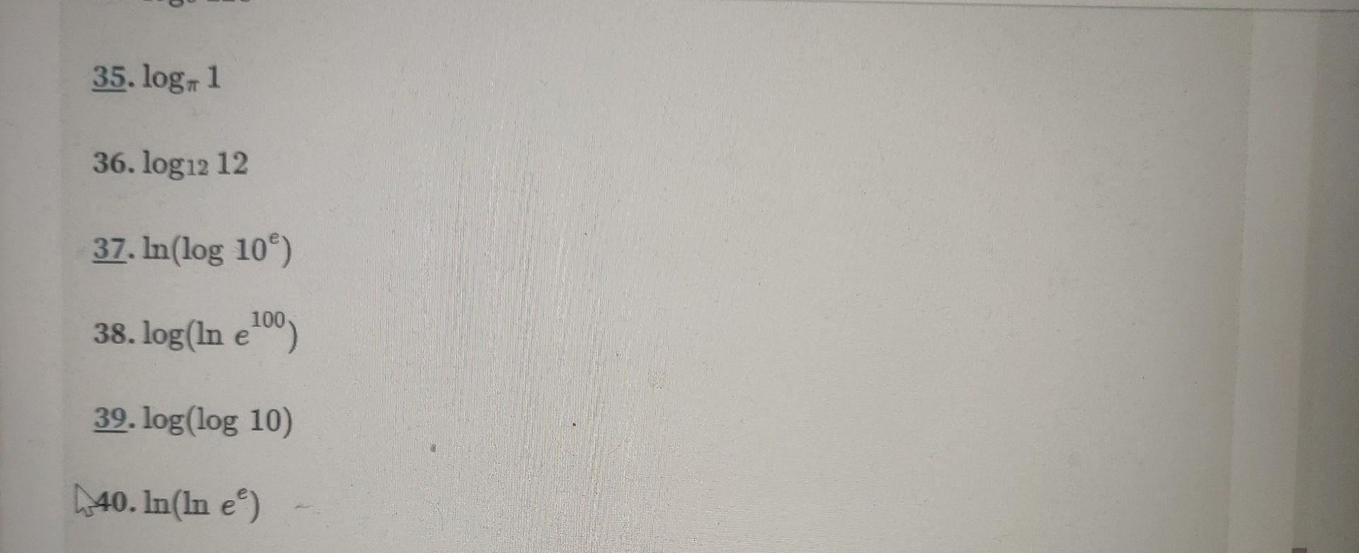 Solved Calculating common logarithms. In Exercises 12 | Chegg.com