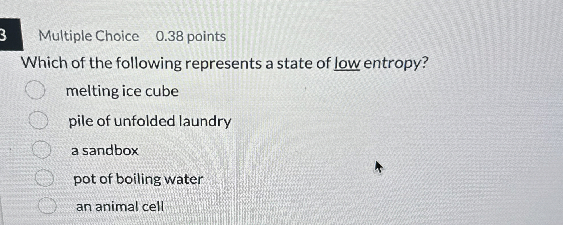 Solved Multiple Choice 0.38 ﻿pointsWhich of the following | Chegg.com