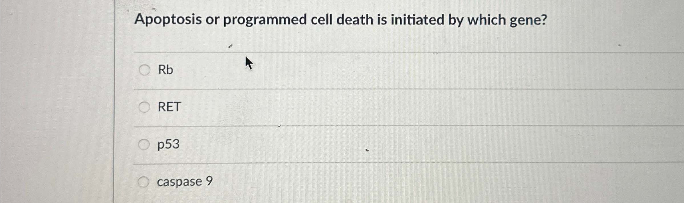Solved Apoptosis or programmed cell death is initiated by | Chegg.com