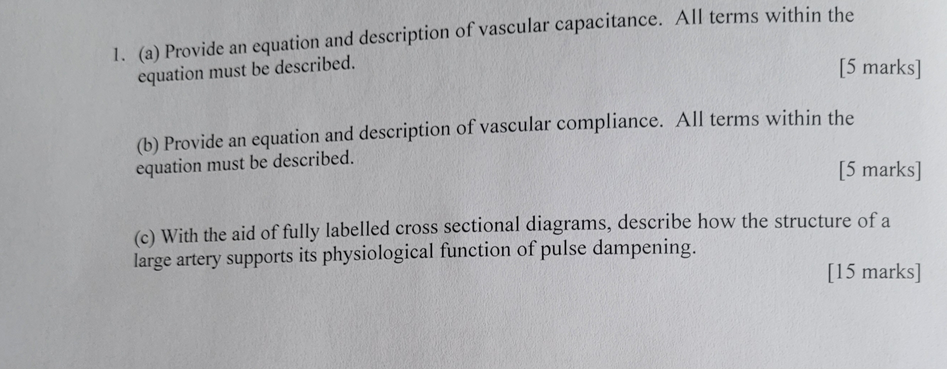 Solved (a) ﻿Provide an equation and description of vascular | Chegg.com