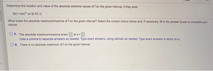Solved Determine The Location And Value Of Tho Absolute