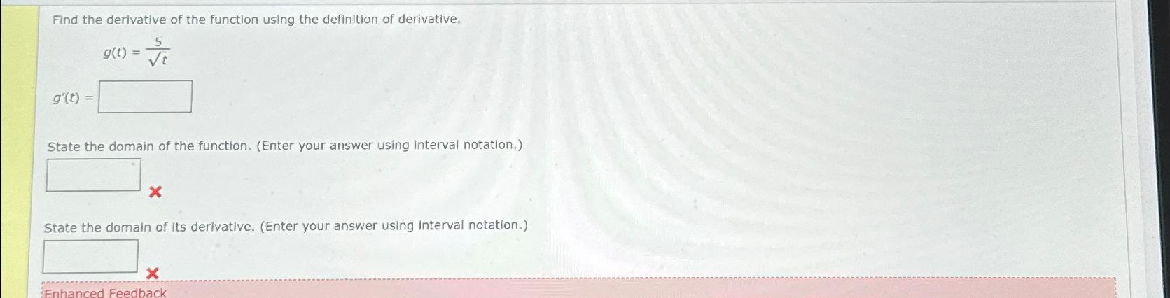 Solved Find the derivative of the function using the | Chegg.com