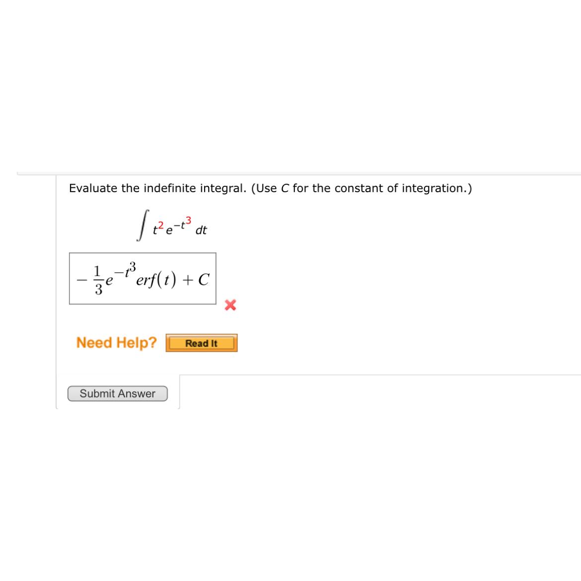Solved Evaluate the indefinite integral. (Use C ﻿for the | Chegg.com