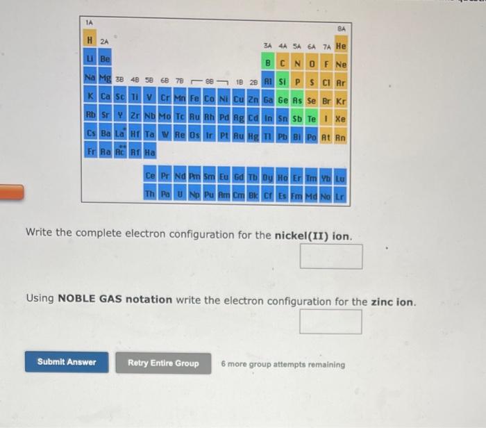 Solved Write the complete electron configuration for the | Chegg.com