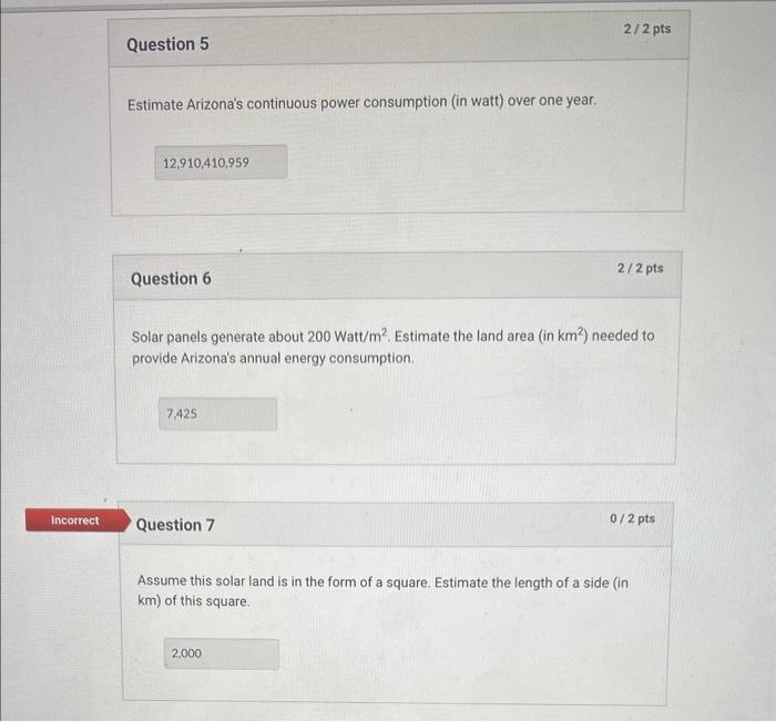 Solved Estimate Arizona's continuous power consumption (in | Chegg.com