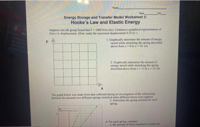 Solved Name Date Energy Storage and Transfer Model Worksheet | Chegg.com