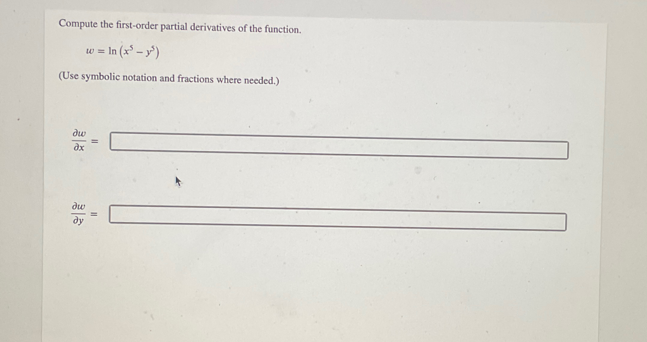 Solved Compute the first-order partial derivatives of the | Chegg.com
