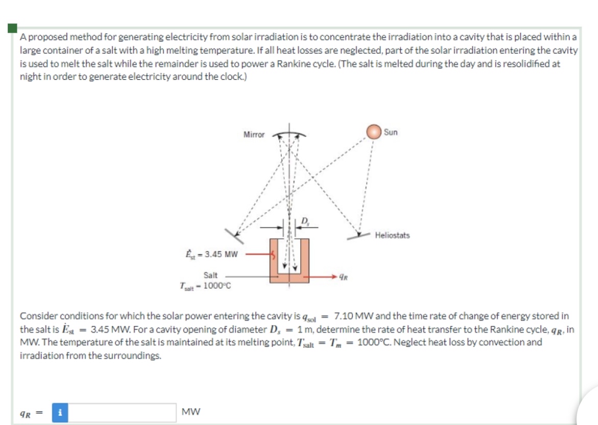 Solved A proposed method for generating electricity from | Chegg.com