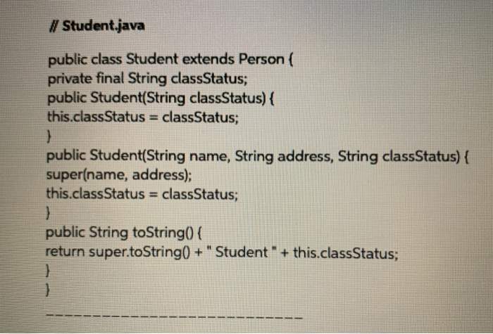 Solved 1. Inheritance - Abstract Classes and Polymorphism | Chegg.com