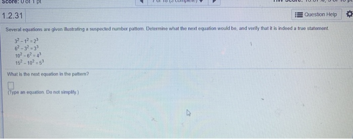 Solved Score: 1.2.31 Question Help Several equations are | Chegg.com