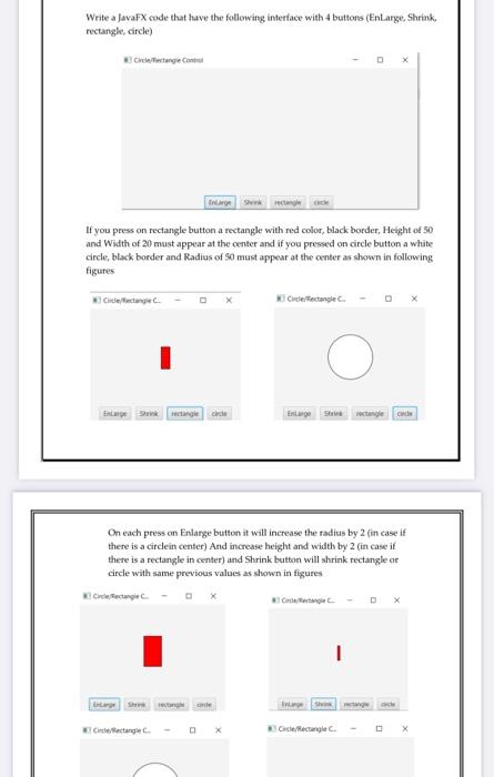 Solved Write A Javafx Code That Have The Following Interface 