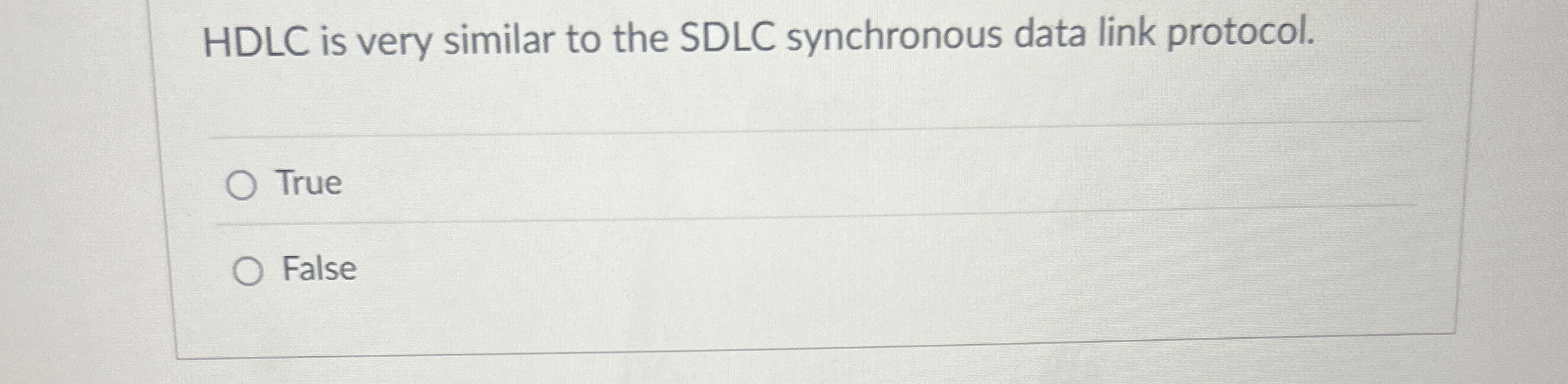 Solved HDLC is very similar to the SDLC synchronous data | Chegg.com