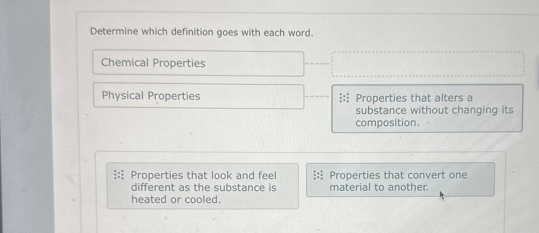 Solved Determine which definition goes with each | Chegg.com