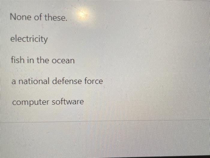 Solved which of the following is the best example of good | Chegg.com