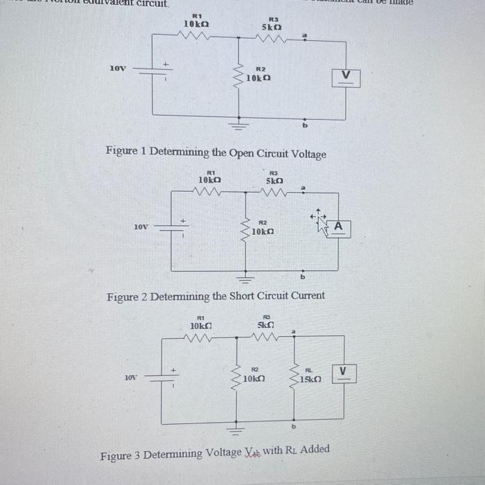 Solved Figure 1 Determining the Open Circuit Voltage Figure | Chegg.com