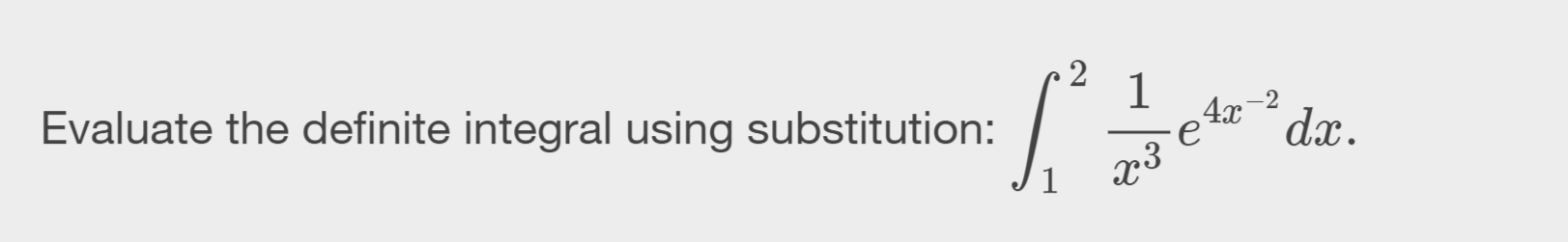 Solved Evaluate the definite integral using substitution: | Chegg.com