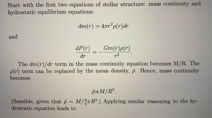 Solved Start with the first two equations of stellar | Chegg.com