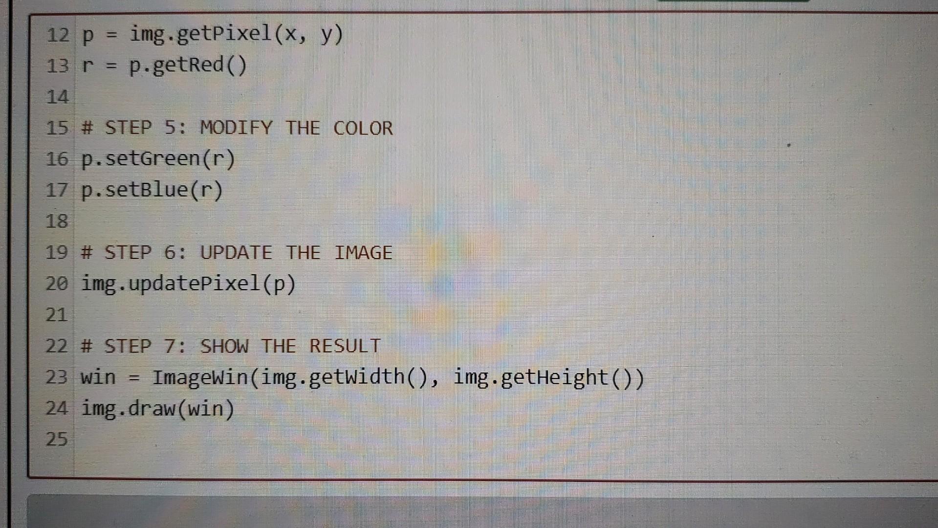 Solved Fix the indention below to correctly so that the red | Chegg.com