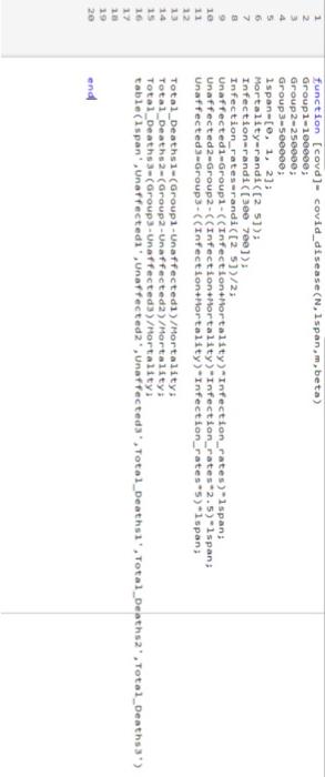 Solved The function and the code dont work together. Using | Chegg.com