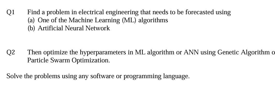 Solved Q1 ﻿Find a problem in electrical engineering that | Chegg.com