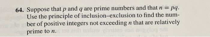 Solved 4. Suppose that p and q are prime numbers and that | Chegg.com