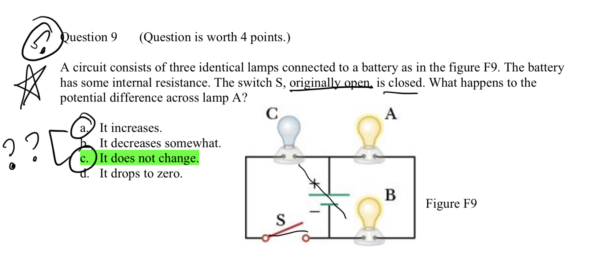 Solved A circuit consists of three identical lamps connected | Chegg.com