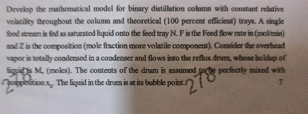 Develop the mathematical model for binary | Chegg.com