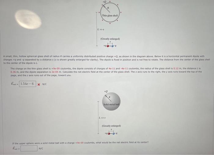 Solved A smail, thin, hollow spherical glass shell of radius | Chegg.com
