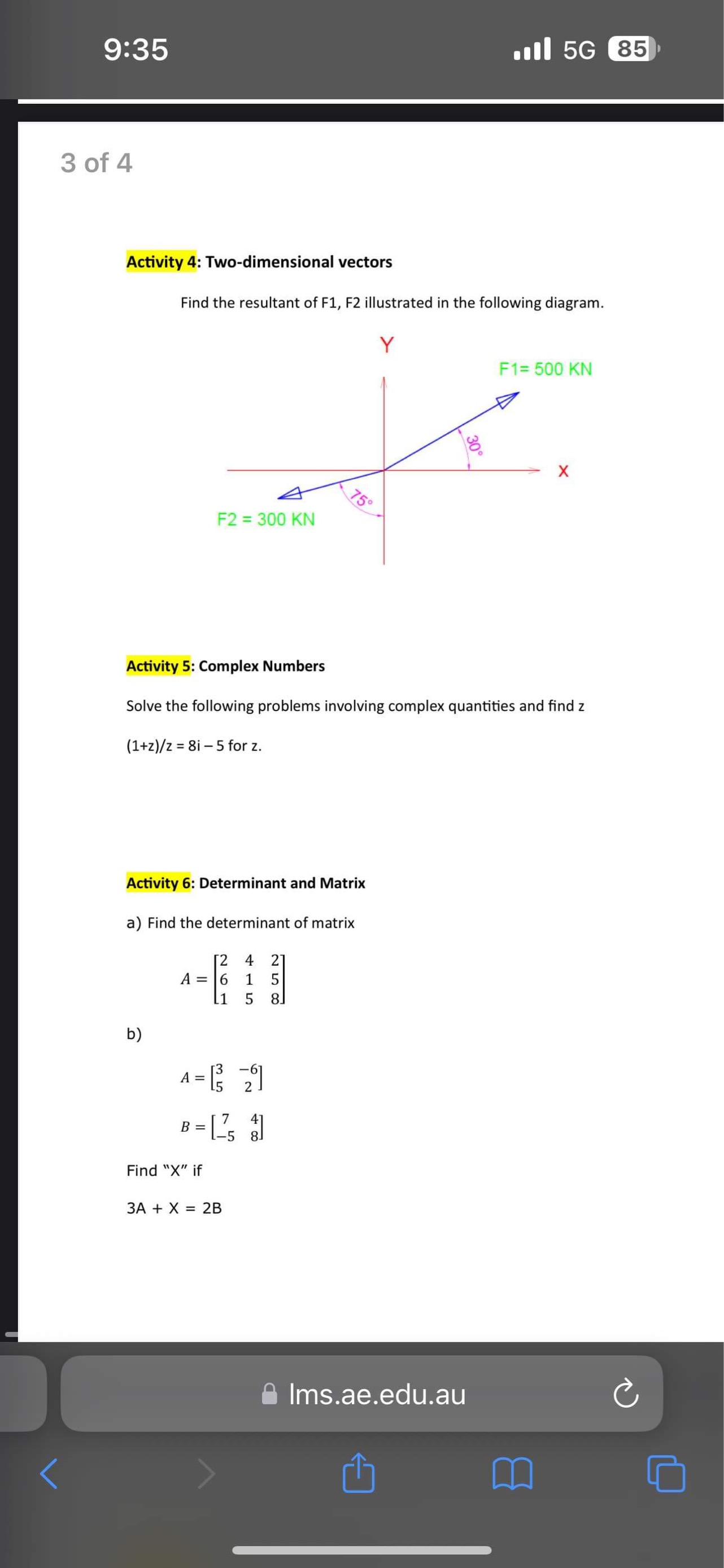 Solved Activity 4: Two-dimensional vectorsFind the resultant | Chegg.com