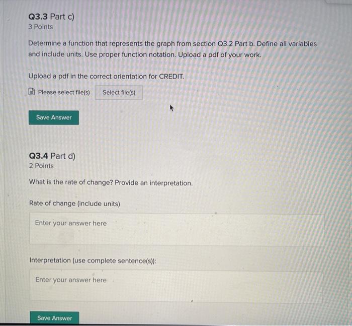 Solved Upd Son auto Q3 Functions: Linear Functions 10 Points | Chegg.com