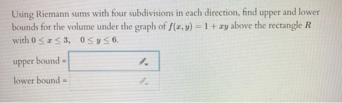 Solved Using Riemann sums with four subdivisions in each | Chegg.com