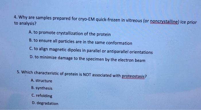 Solved 7. A newly discovered protein has multiple subunits, | Chegg.com