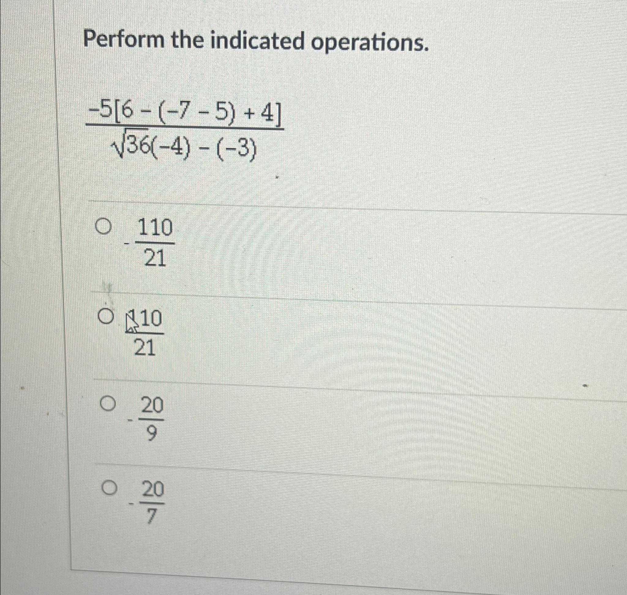 Solved Perform the indicated | Chegg.com