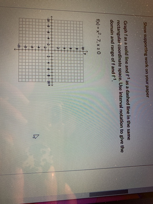 Solved Show supporting work on your paper Graph fas a solid | Chegg.com