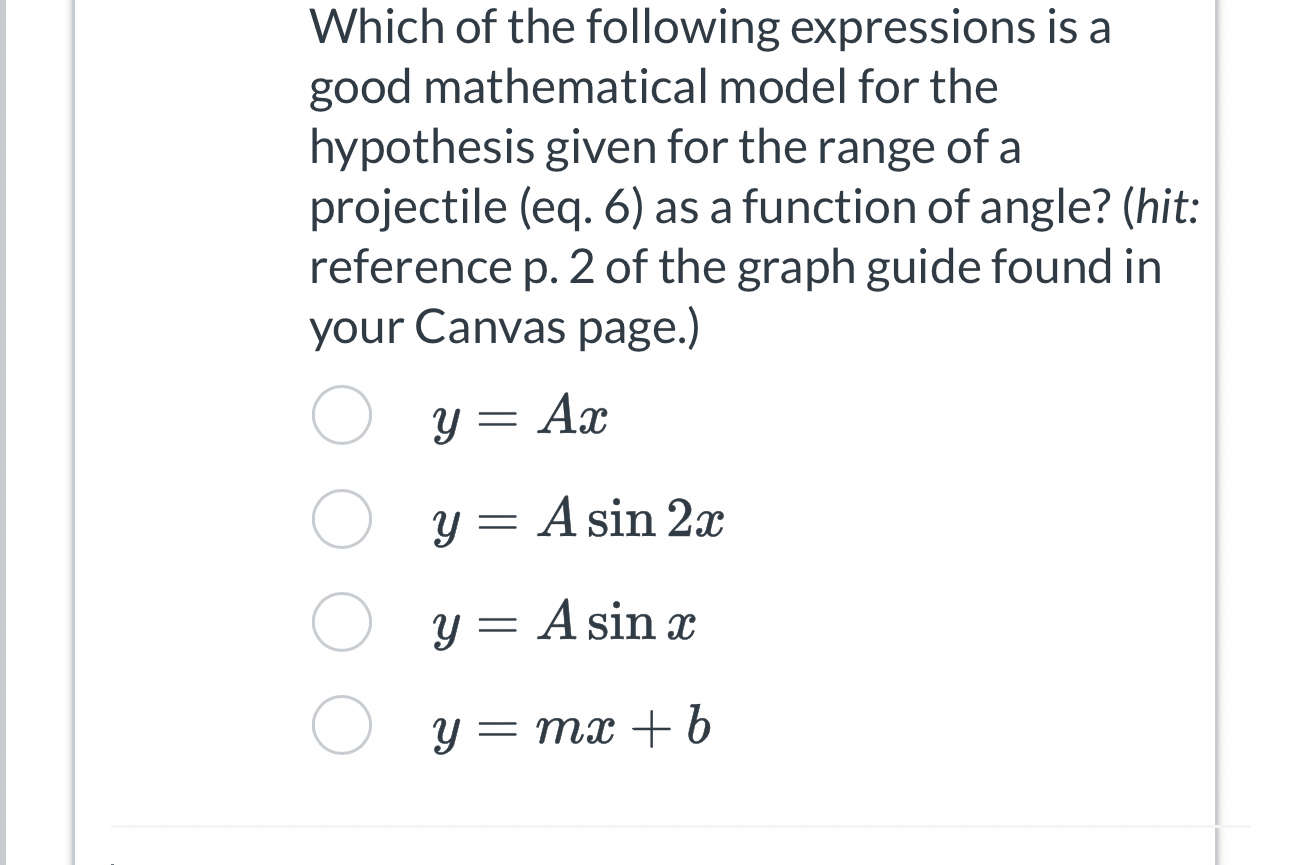 Solved Which of the following expressions is a good | Chegg.com