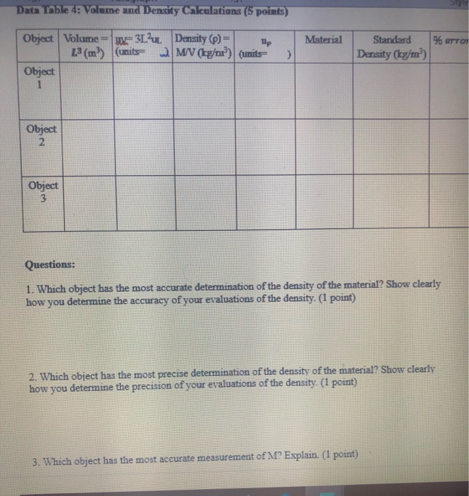 Solved Data Table 2: Mass Data and Calculations Table (3 | Chegg.com